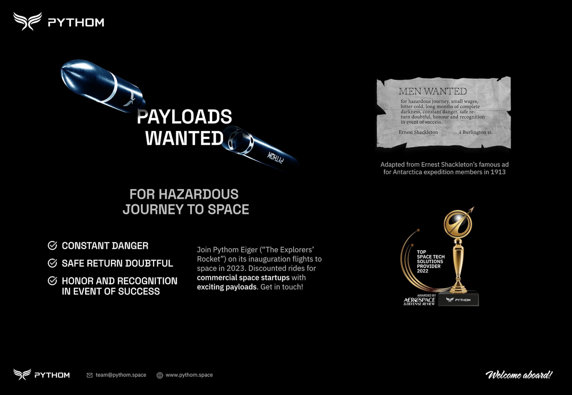 Pythom Space | Human Space Exploration